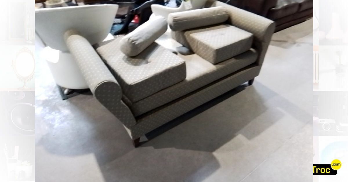 Achat MERIDIENNE CONVERTIBLE TISSU BEIGE occasion - Lannion | Troc.com
