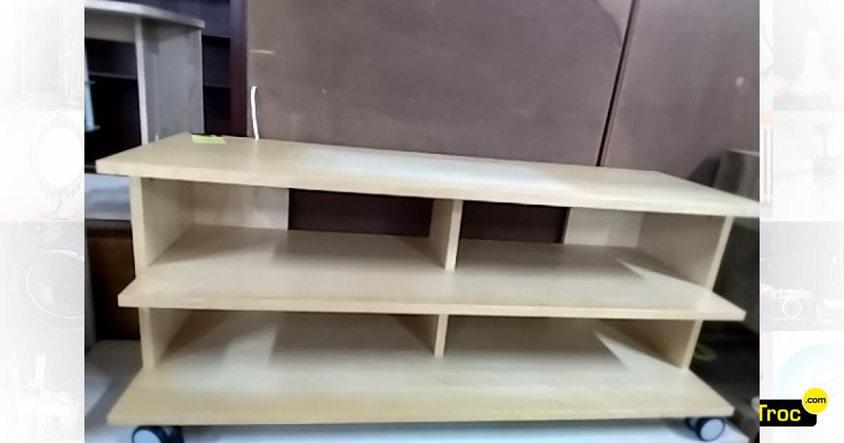 Achat MEUBLE TV ikea beige sur roulettes occasion - Chenove | Troc.com
