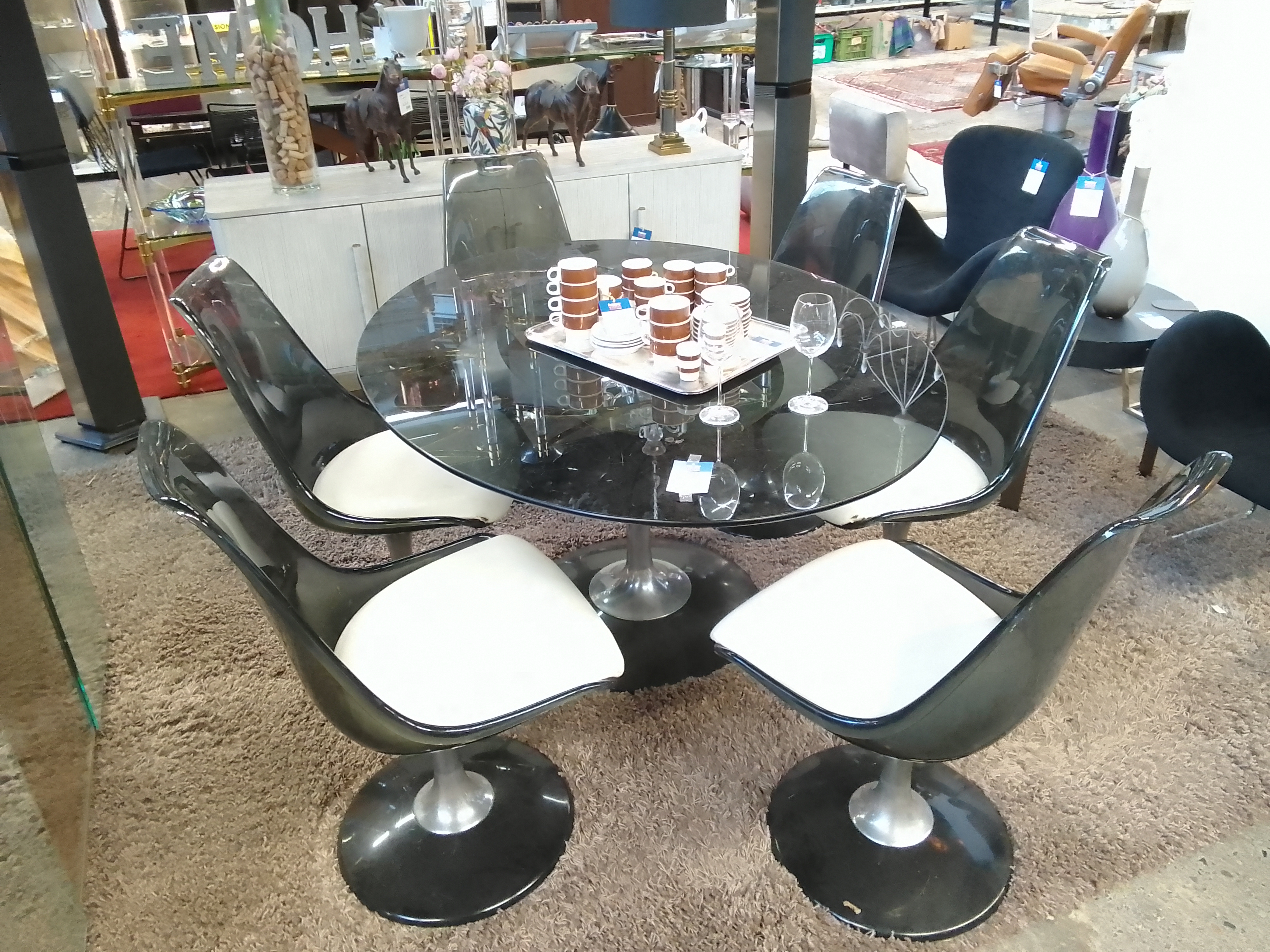 Achat TABLE CHROMCRAFT SPACE AGE + 6 CHAISES occasion - Uccle | Troc.com