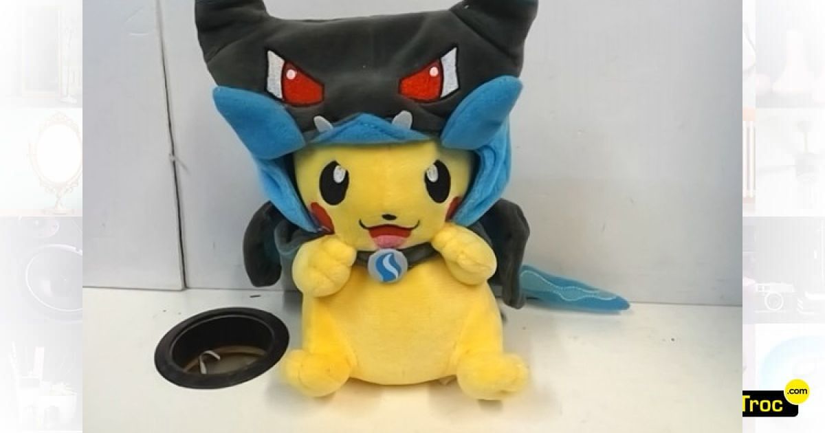 Achat PELUCHE PIKACHU DRACAUFEU X occasion - Chenove | Troc.com