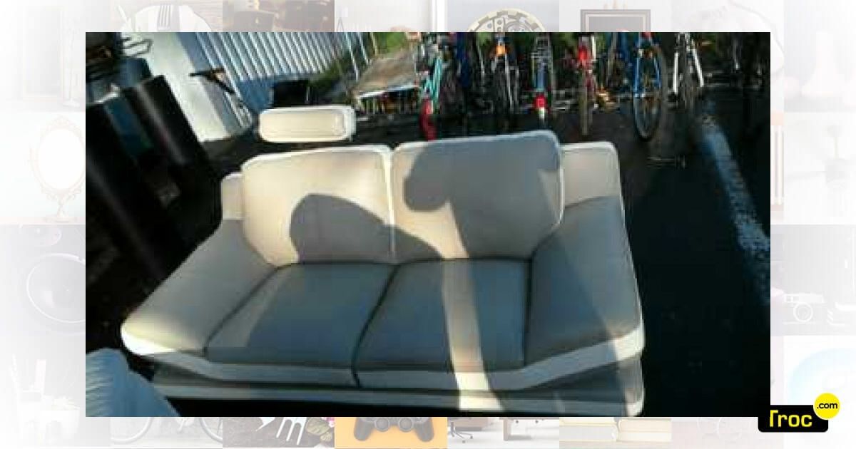 Achat CANAPE SIMILI CUIR BICOLORE BEIGE ET CREME occasion - Rennes ...