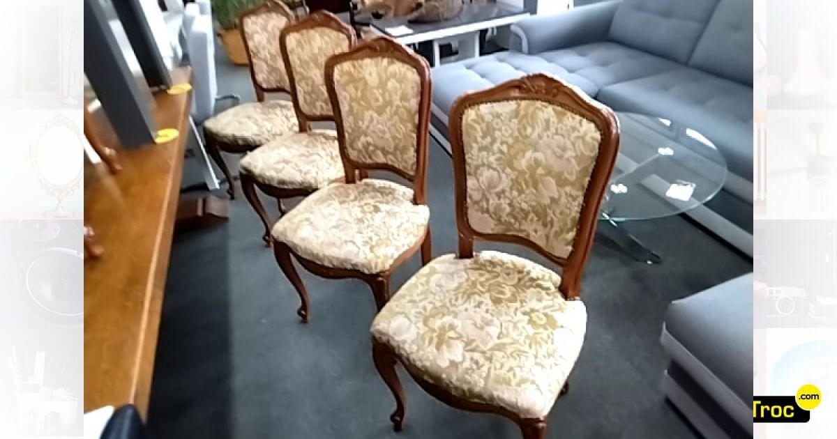 Achat 6 CHAISES TISSU STYLE REGENCE occasion - Chenove | Troc.com