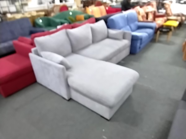 Achat CANAPE D'ANGLE CONVERTIBLE ET REVERSIBLE TISSU GRIS occasion ...