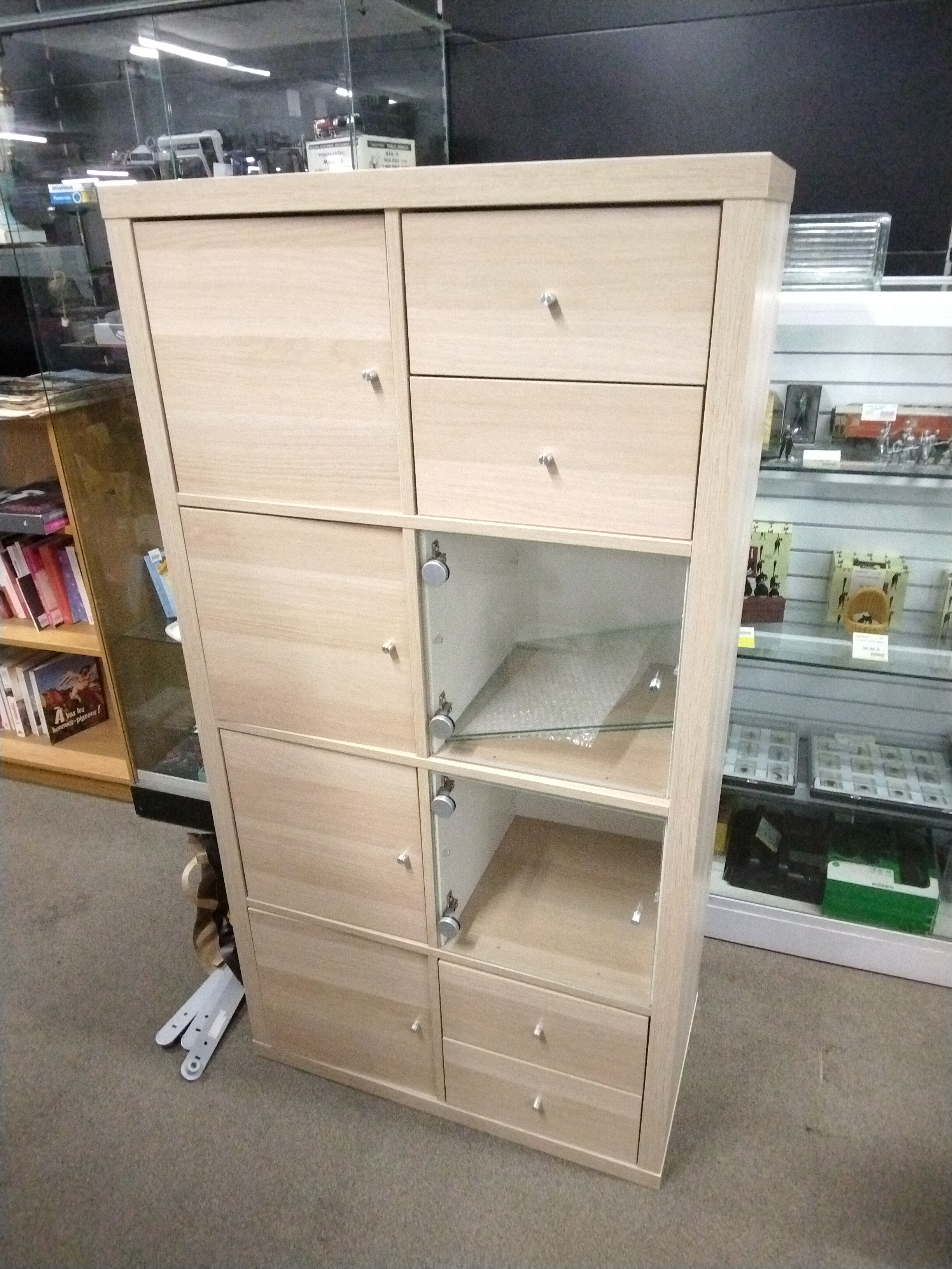 Achat MEUBLE KALLAX TEINTE CHENE CLAIR occasion - Ahuy | Troc.com