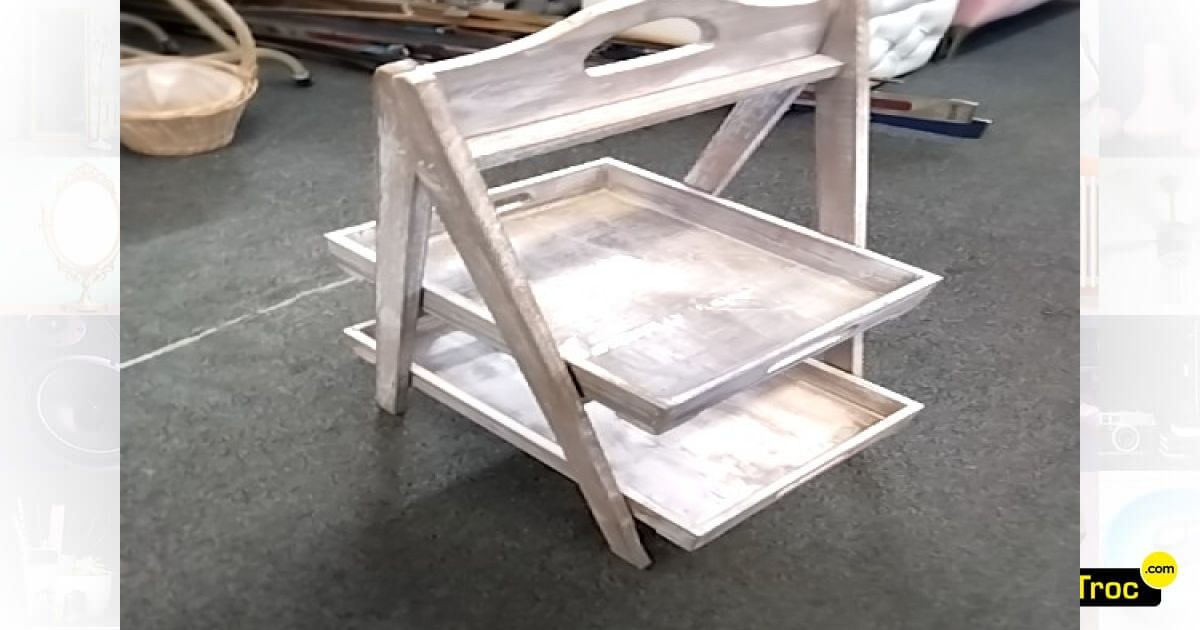 Achat ETAGERE 2 niveaux a poser beige occasion - Chenove | Troc.com