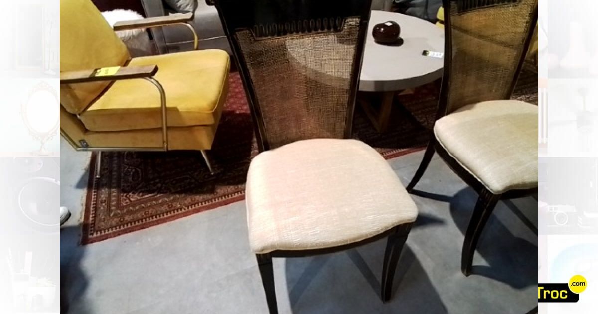 Achat CHAISE CONTEMPORAINE MARRON ET BEIGE occasion - Lannion | Troc.com
