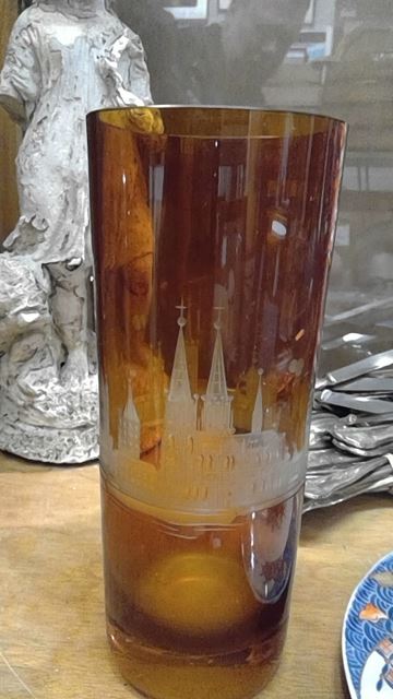 Achat VASE EN VERRE TAILLE ALLEMAND ANNEES 20 occasion - Evere | Troc.com