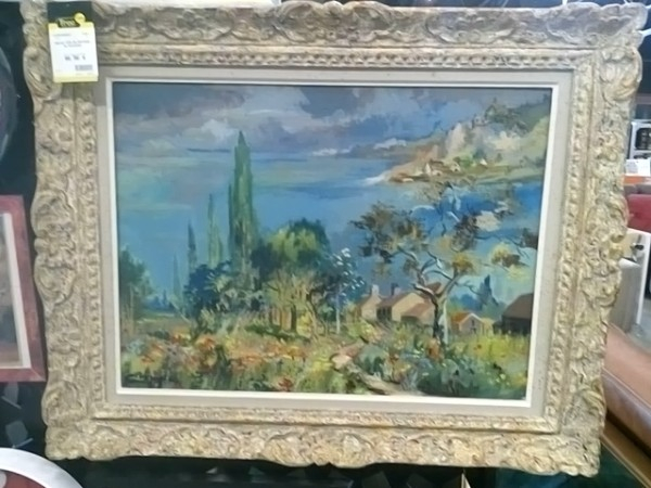 Tweedehands aankoop en verkoop TABLEAU COTE DE BRETAGNE AU PRINTEMPS ...